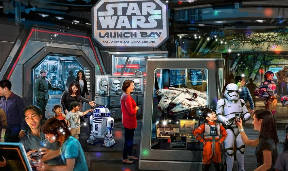 Star Wars Launch Bay (Shanghai Disneyland) | Disney Park Concept Art ...