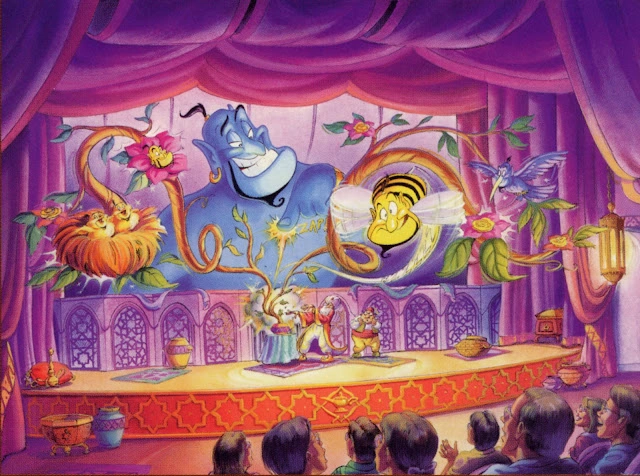The Magic Lamp Theater | Disney Park Concept Art Wiki | Fandom