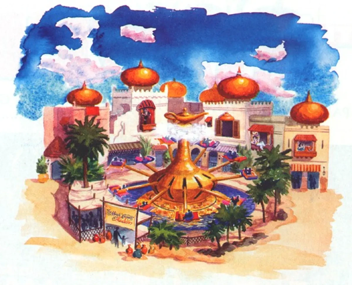 The Magic Carpets of Aladdin | Disney Park Concept Art Wiki | Fandom