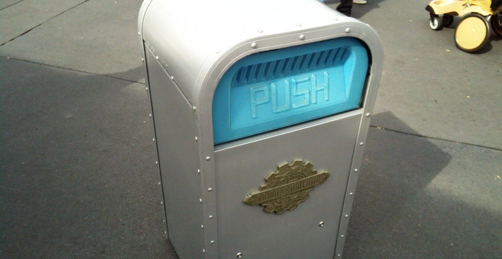 PUSH the Talking Trash Can | Disney Parks Wiki | Fandom