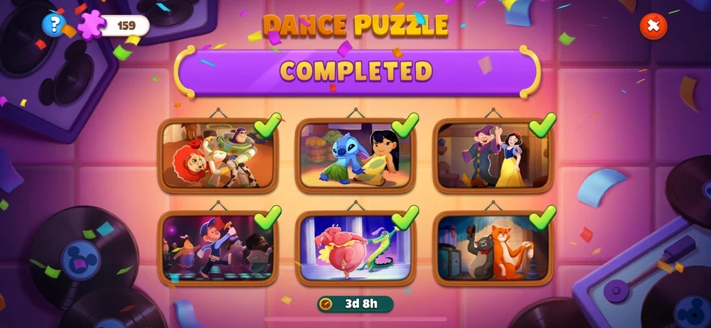 Dance Puzzle | Disney Solitaire Wiki | Fandom