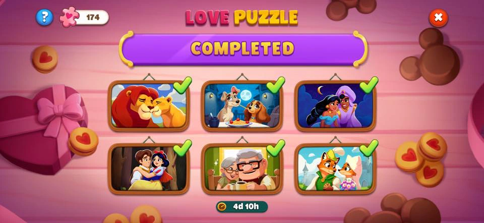 Love Puzzle | Disney Solitaire Wiki | Fandom
