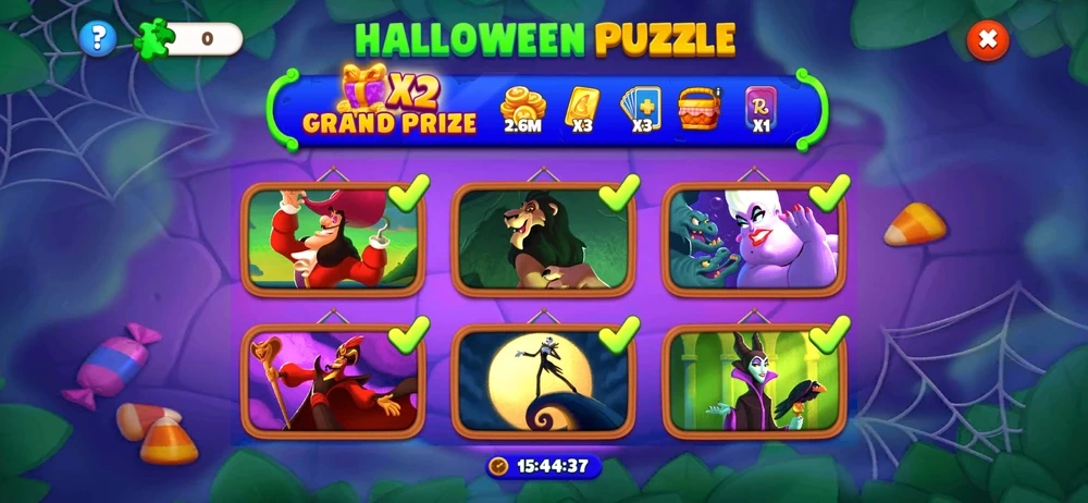 Halloween Puzzle | Disney Solitaire Wiki | Fandom