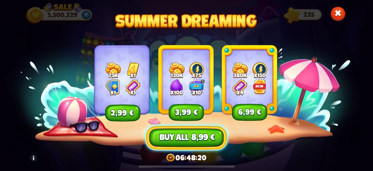 Summer Dreaming | Disney Solitaire Wiki | Fandom