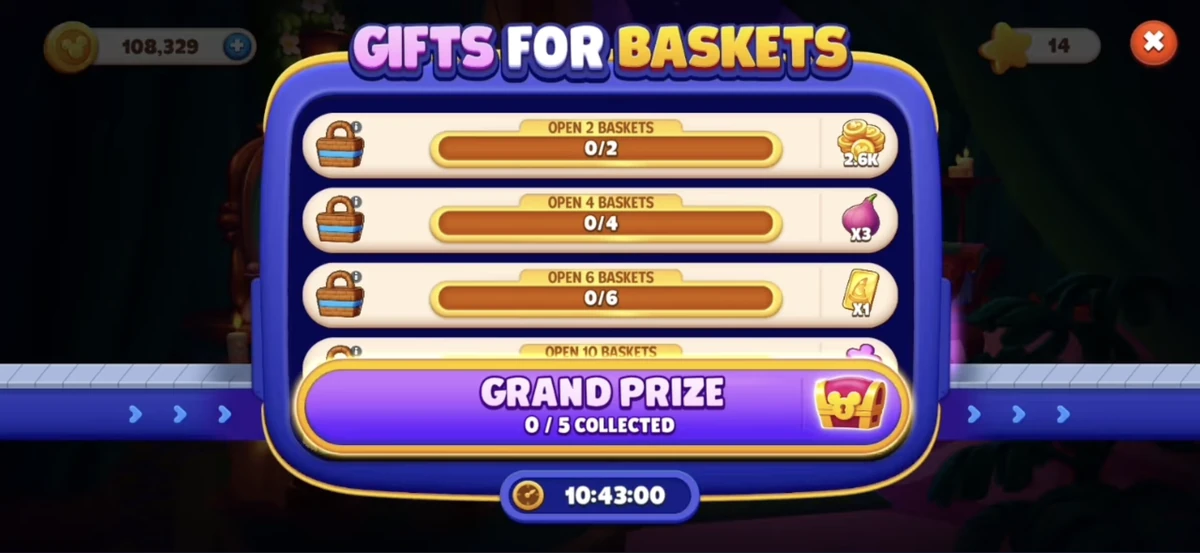 Gifts For Baskets | Disney Solitaire Wiki | Fandom