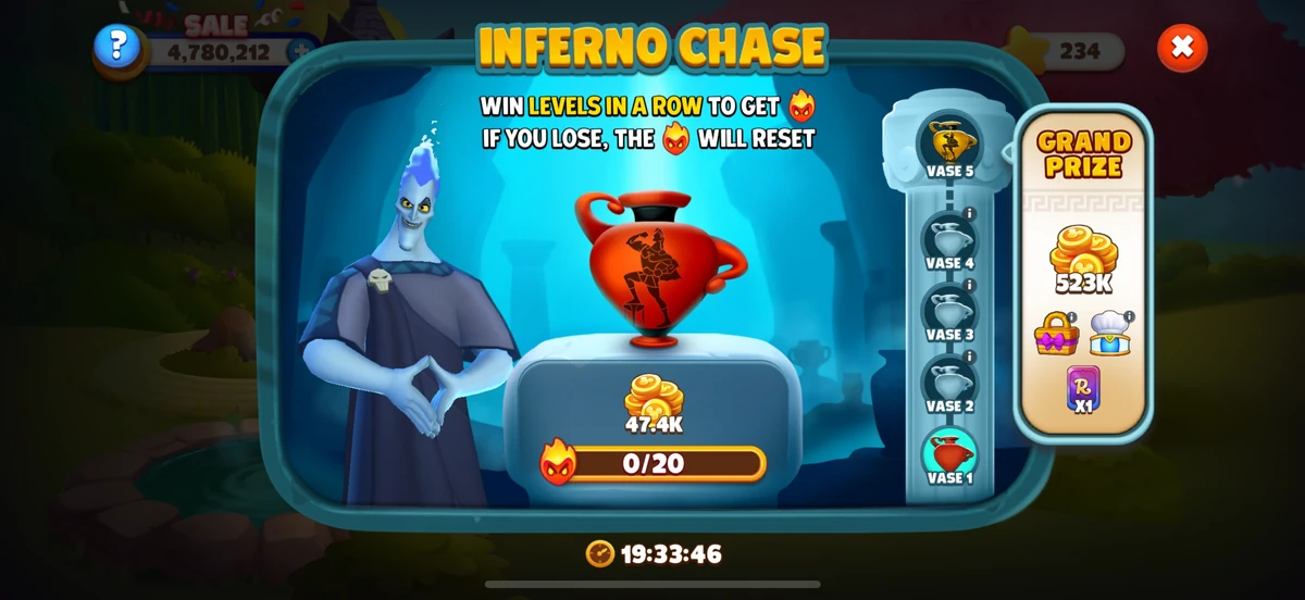 Inferno Chase | Disney Solitaire Wiki | Fandom