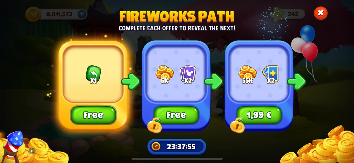 Fireworks Path | Disney Solitaire Wiki | Fandom