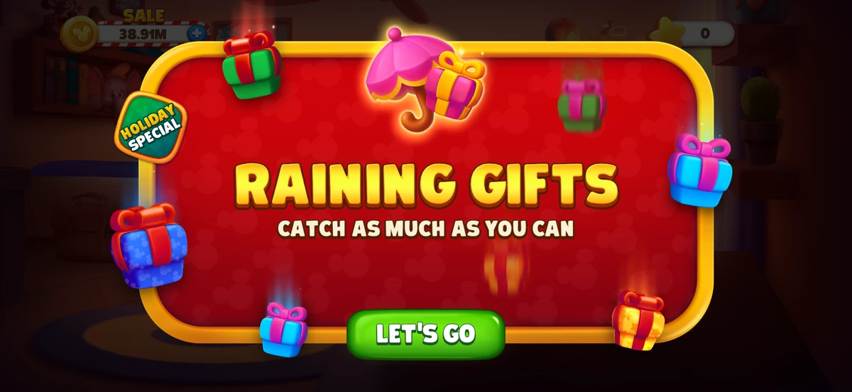 Raining Gifts | Disney Solitaire Wiki | Fandom
