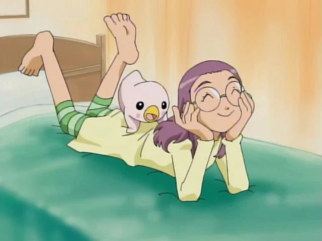 Yolei And Hawkmon