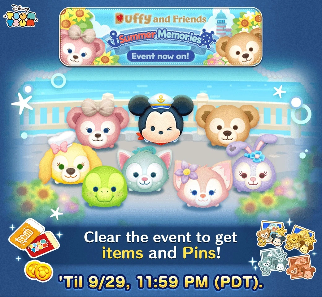 International Events/Duffy and Friends Summer Memories | Disney Tsum ...