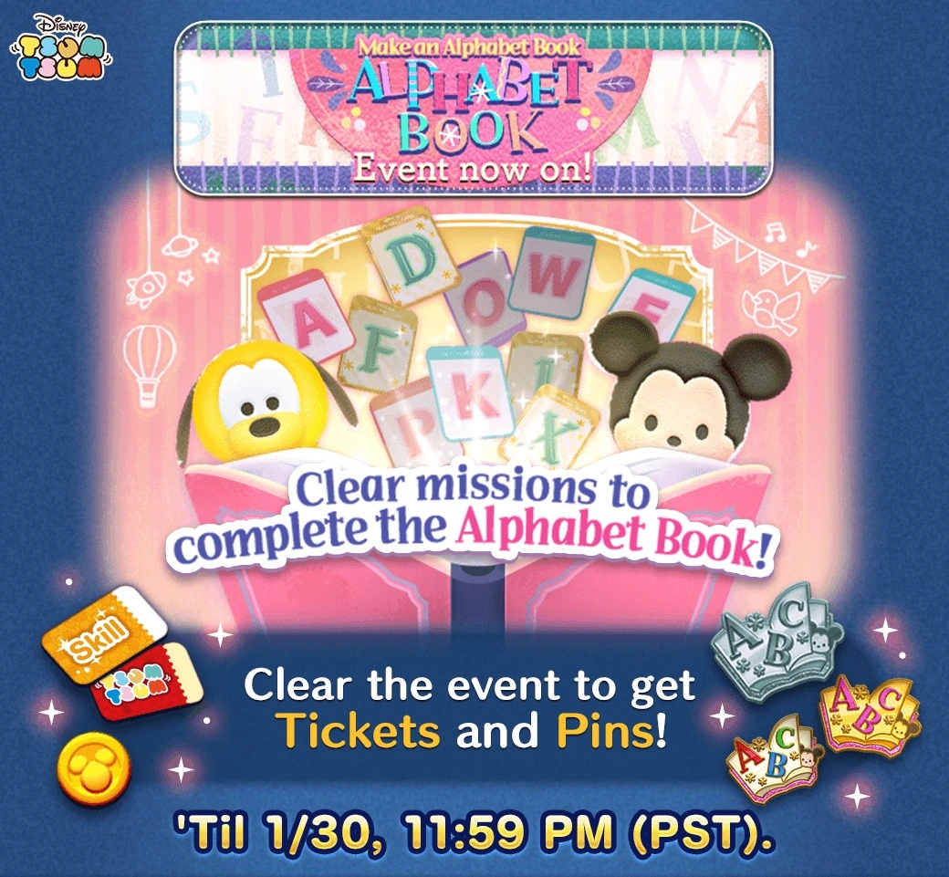 International Events/Alphabet Book | Disney Tsum Tsum Wiki | Fandom