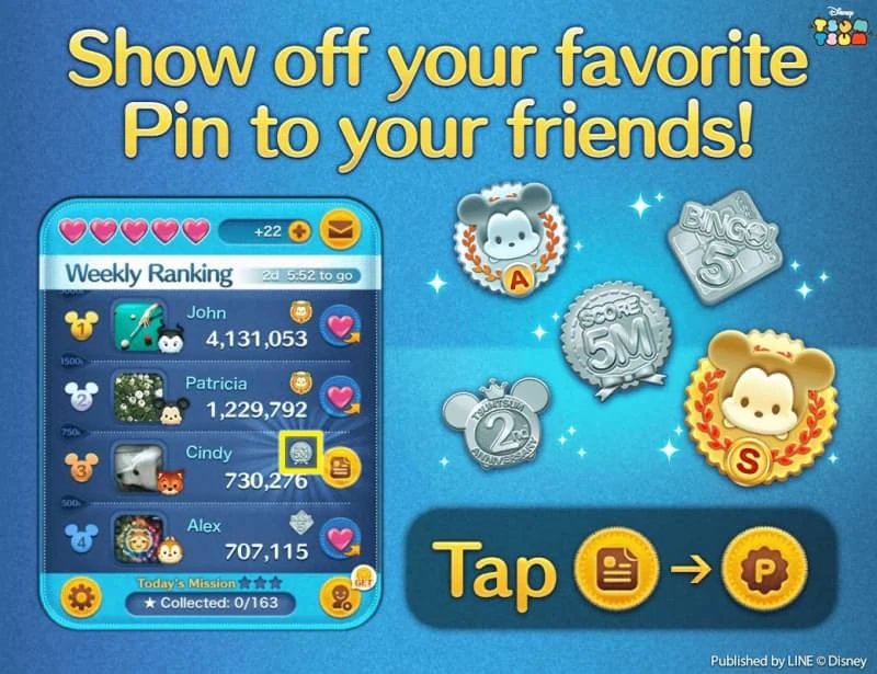 Pins | Disney Tsum Tsum Wiki | Fandom