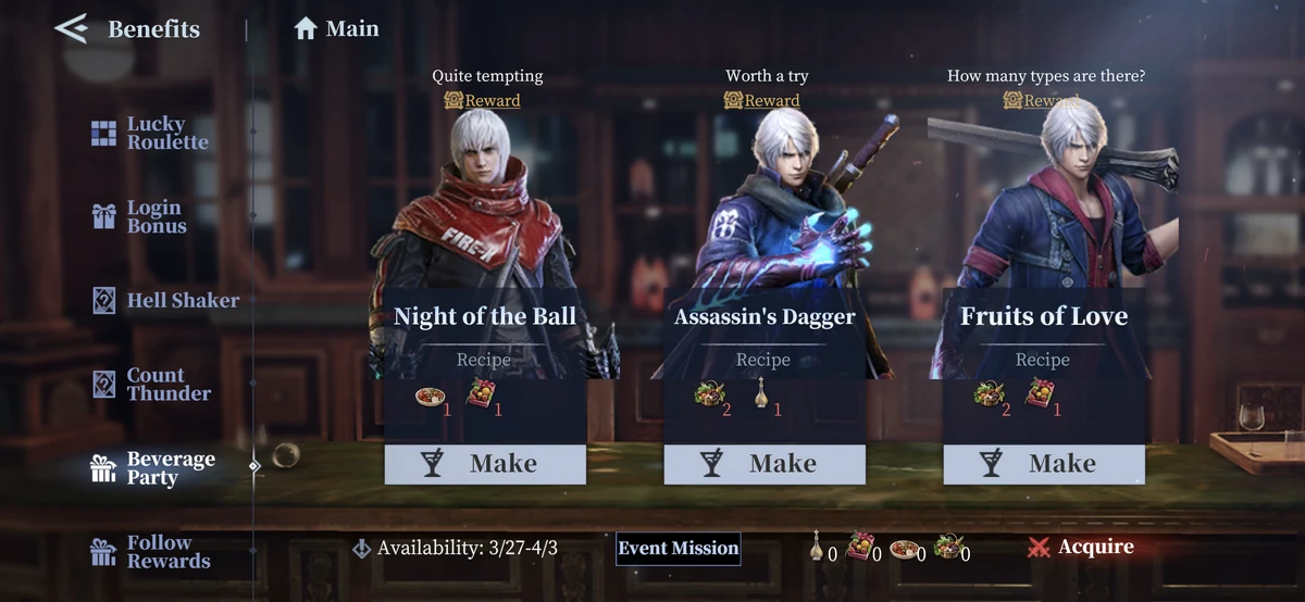 Beverage Party | Devil May Cry: Peak of Combat Wiki | Fandom