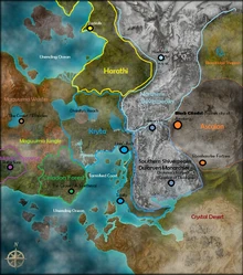 Map Overview of Kryta | (D&D) Amulets of Saegkkal Wiki | Fandom