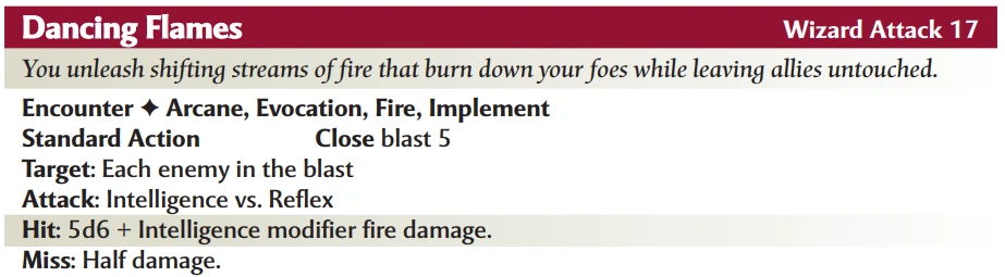 Dancing flames | D&D4 Wiki | Fandom