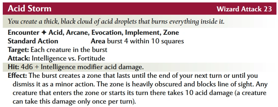 Acid storm | D&D4 Wiki | Fandom