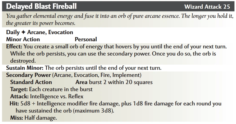Delayed blast fireball | D&D4 Wiki | Fandom