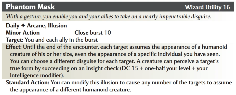 Phantom mask | D&D4 Wiki | Fandom