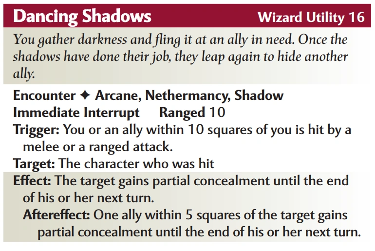 Dancing shadows | D&D4 Wiki | Fandom