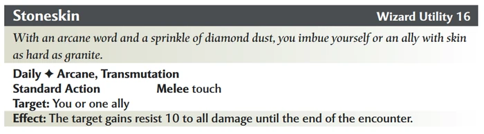 Stoneskin | D&D4 Wiki | Fandom