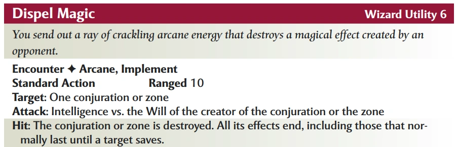 Dispel magic | D&D4 Wiki | Fandom