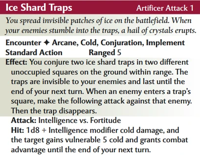Ice shard traps | D&D4 Wiki | Fandom