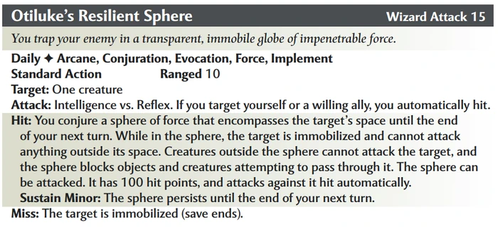 Otiluke's resilient sphere | D&D4 Wiki | Fandom