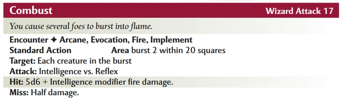 Combust | D&D4 Wiki | Fandom
