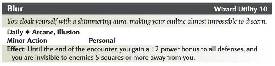 Blur | D&D4 Wiki | Fandom