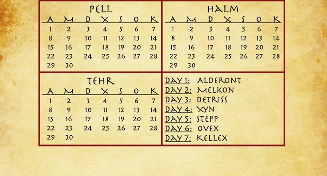 Calendar | Jericho Wiki | Fandom