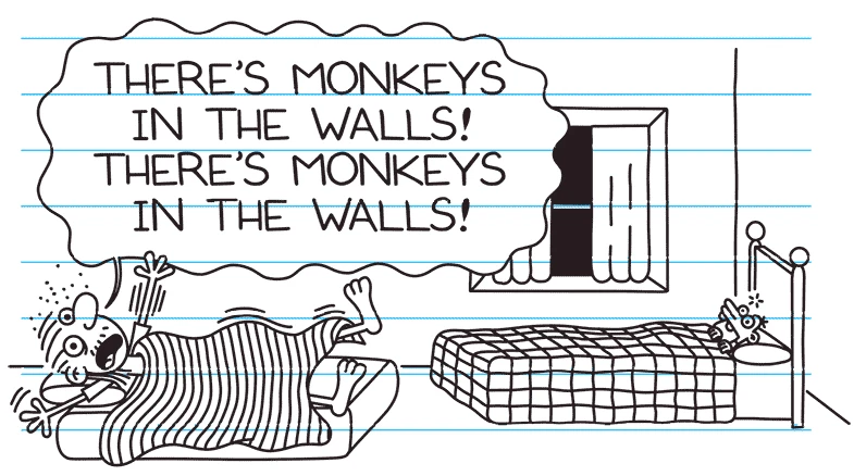 THERE'S MONKEYS IN THE WALLS! | Diary of a Wimpy Kid Wiki | Fandom