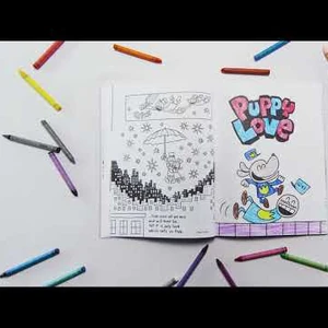 dog man coloring book pages