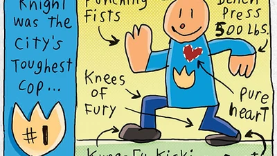 how to draw the dark knight from dog man