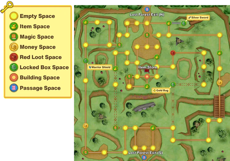 Lost Forest (Kingdom)/Map | Dokapon Wiki | Fandom