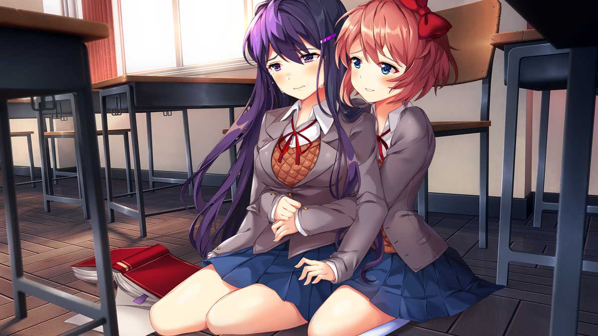 Yuri Ddlc Plus Gallery Doki Doki Literature Club Wiki Fandom