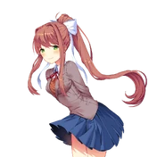 立绘：莫妮卡（Monika） | 心跳文学部 Wiki | Fandom