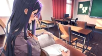 Yuri (DDLC)/Gallery | Doki Doki Literature Club Wiki | Fandom