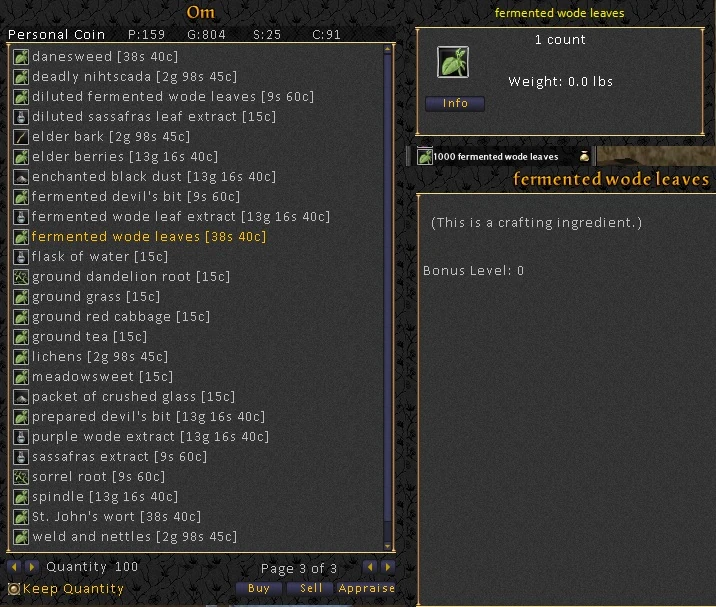 Item:fermented wode leaves | Camelot Adventures Wiki | Fandom