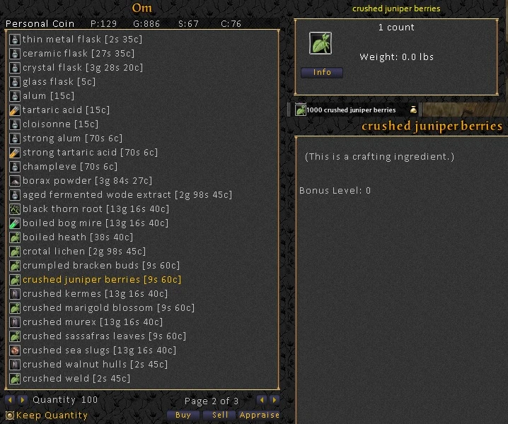 Item:crushed juniper berries | Camelot Adventures Wiki | Fandom