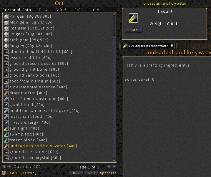 Item:undead ash and holy water | Camelot Adventures Wiki | Fandom