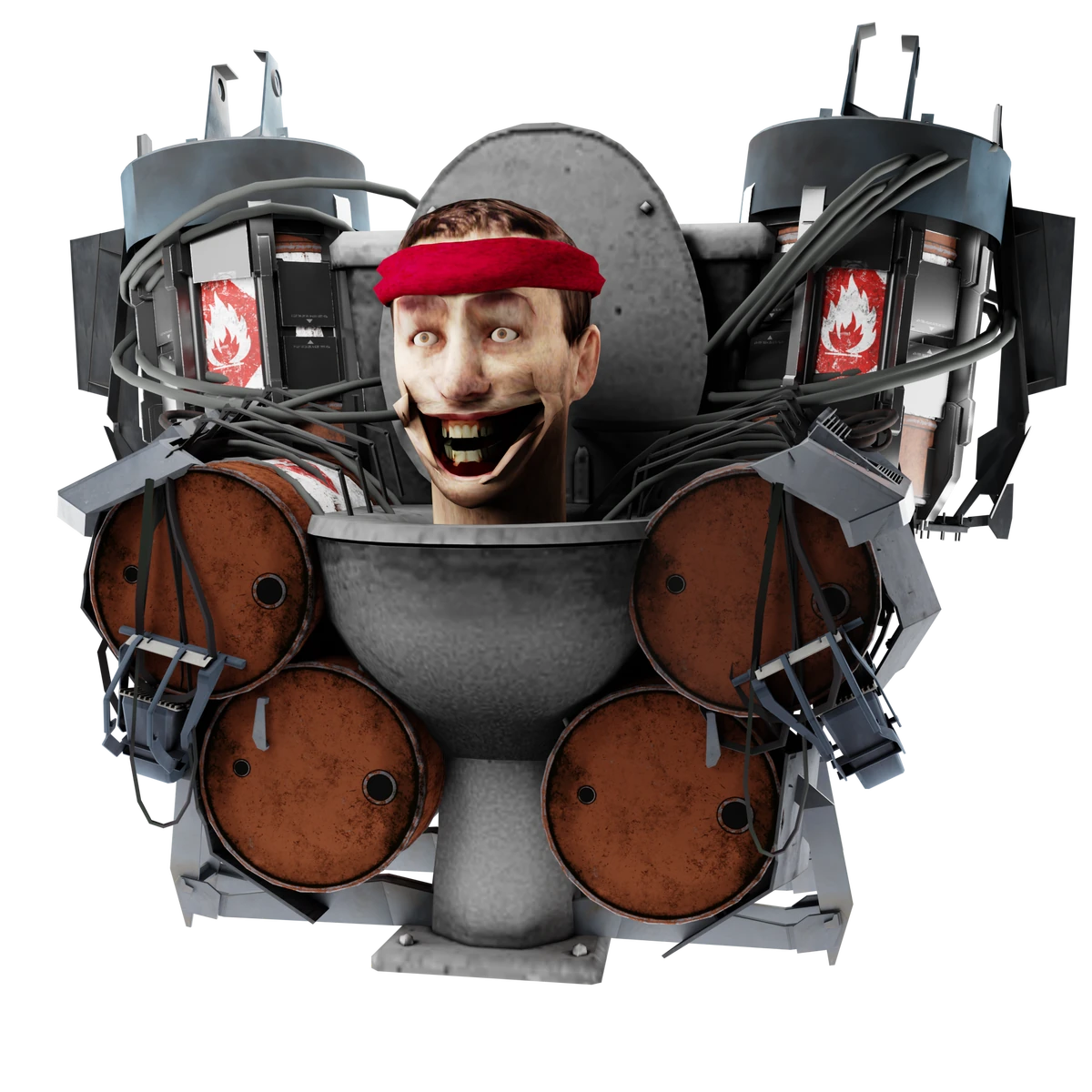 Hexa-Explosive Barrel Skibidi Toilet | DOM Studio's Skibidi Multiverse ...