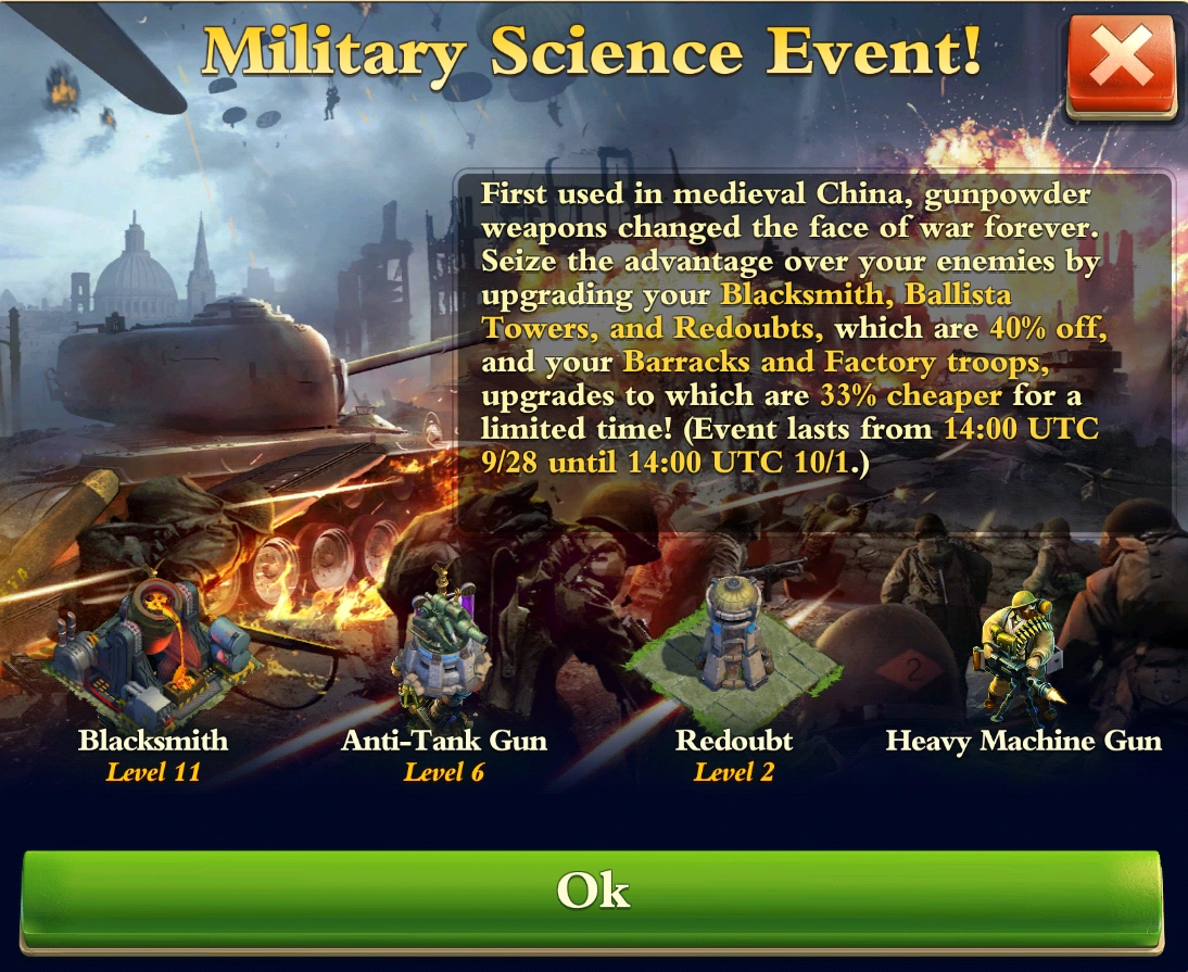 Military Science Event | DomiNations! Wiki | Fandom