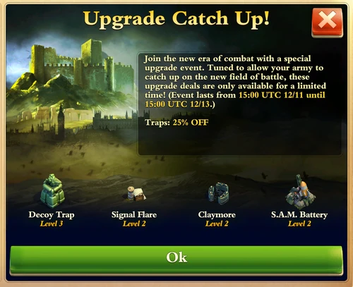Upgrade Catch Up | DomiNations! Wiki | Fandom