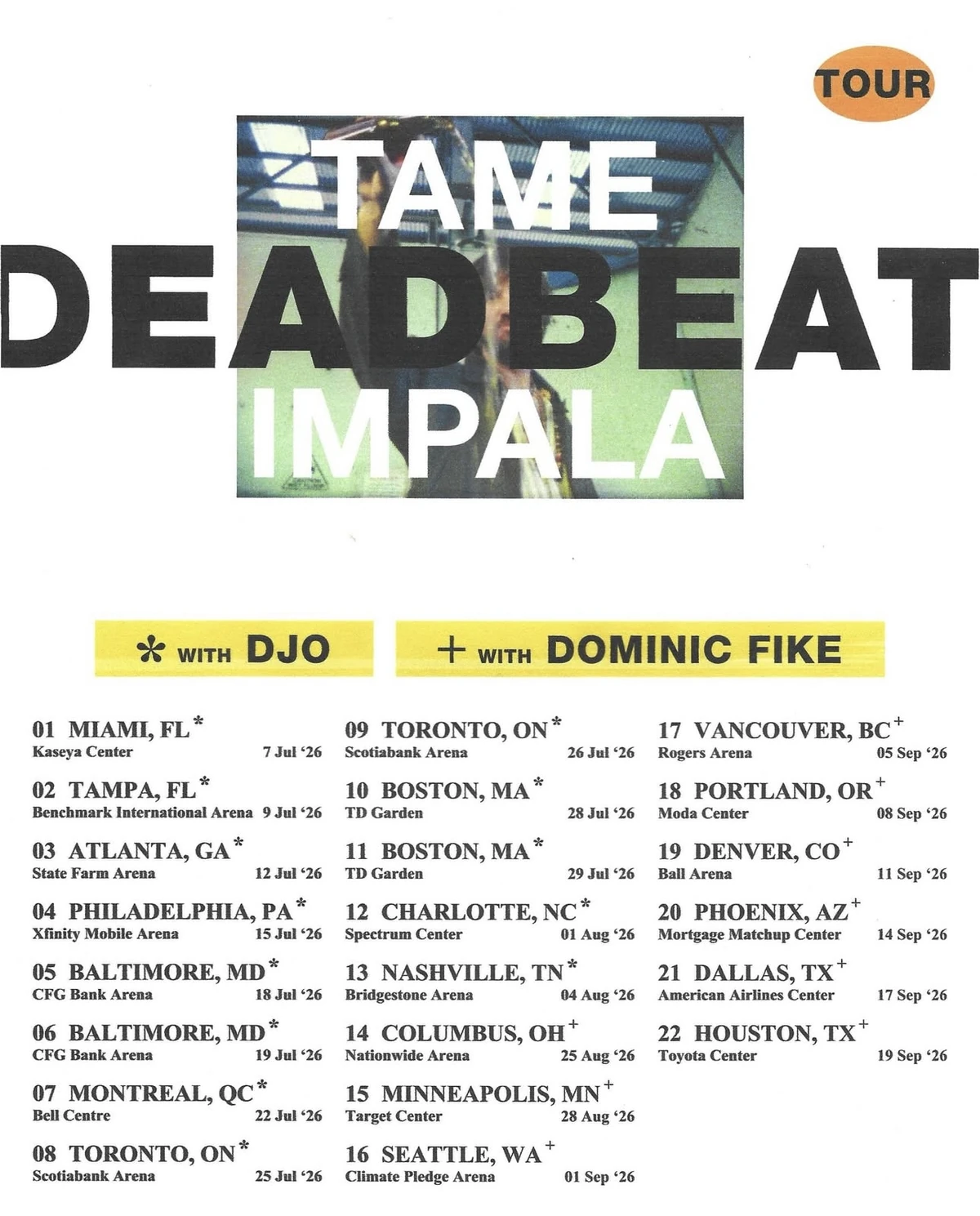 Deadbeat Tour | Dominic Fike Wiki | Fandom