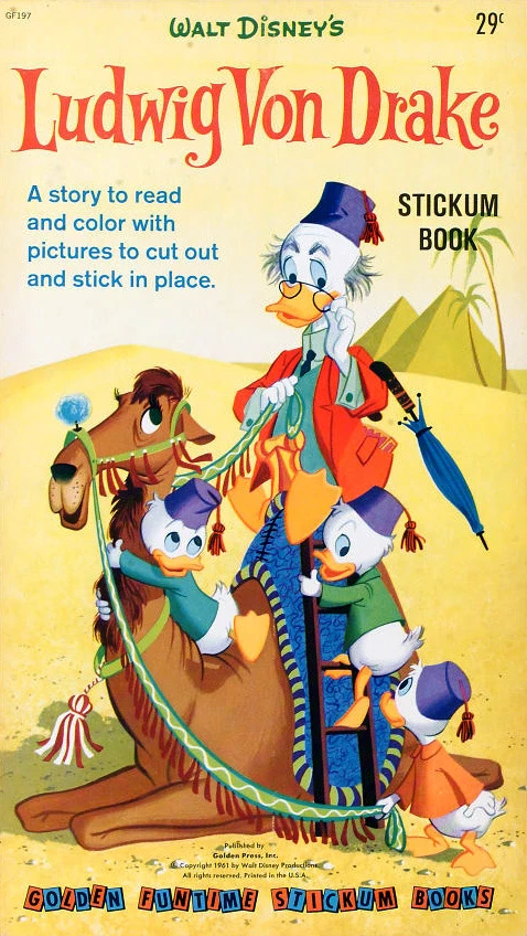 Ludwig Von Drake (Stickum Book) | Donald Duck Wiki | Fandom