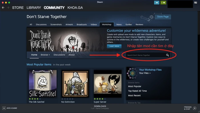 Hướng dẫn/Tổng hợp Mod | Don't Starve Wiki | Fandom