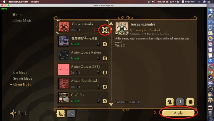 Hướng dẫn/Tổng hợp Mod | Don't Starve Wiki | Fandom