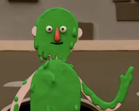 Man Covered in Green Slime | Don't Hug Me I'm Scared Wiki | Fandom
