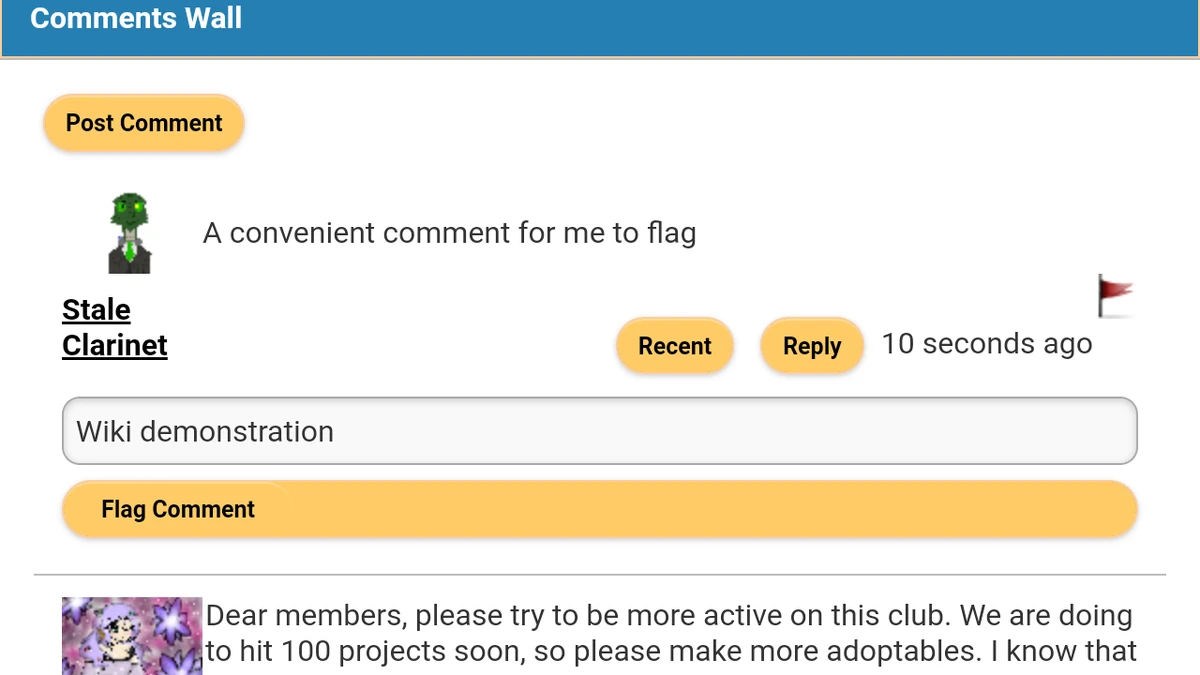 Flagging | Doodle Club Wiki | Fandom