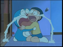 doraemon crying png